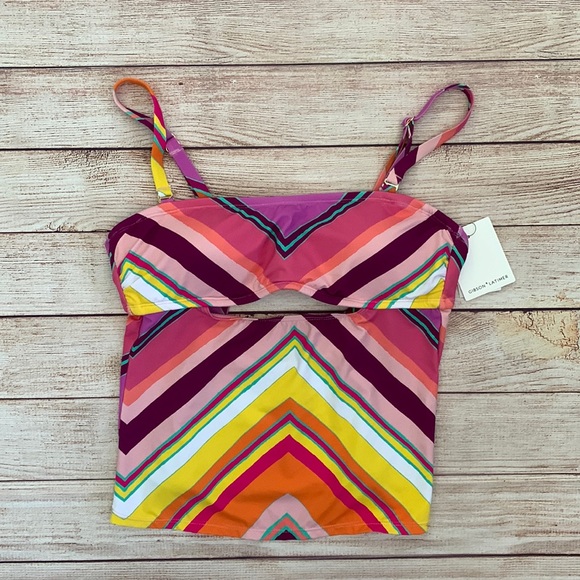 Gibson Latimer | Swim | Nwt Multi Colored Striped Tankini Top | Poshmark
